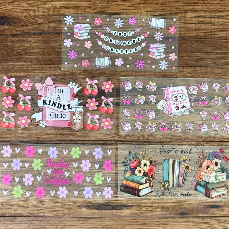 Uv Dtf Decal Bookish - Etsy