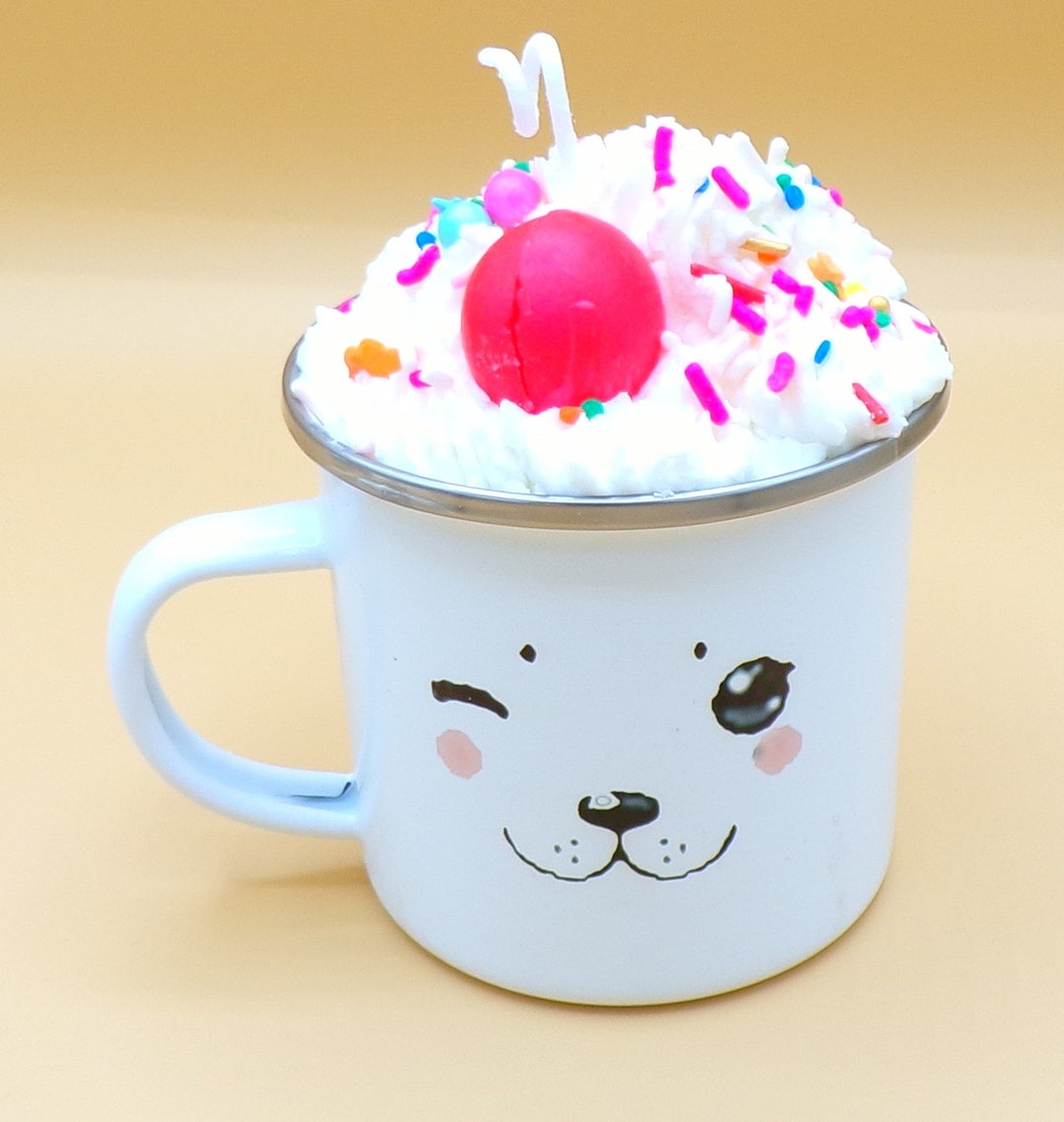 Enamel Candle Mug - Etsy