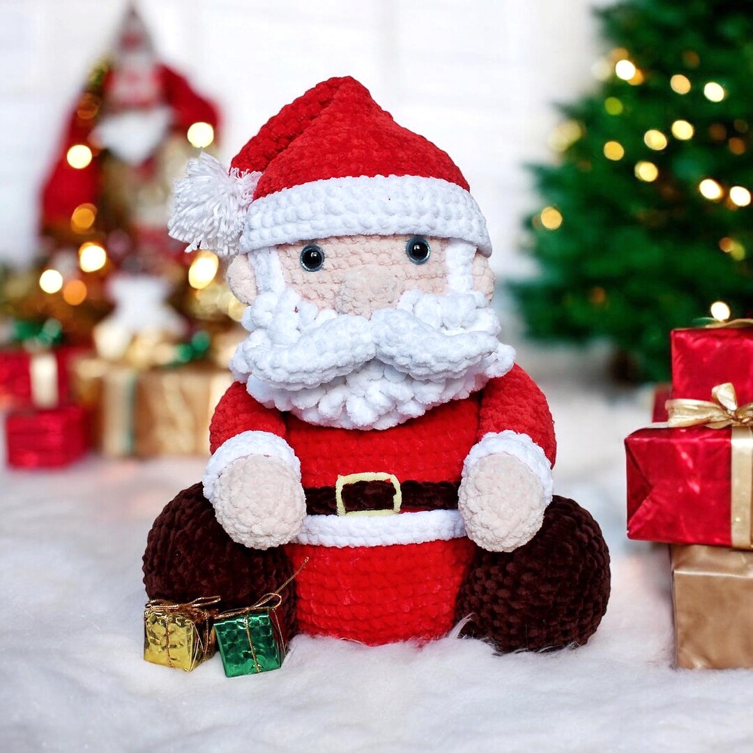 Crochet Pattern Santa Claus, Christmas Large Santa Clause Amigurumi ...