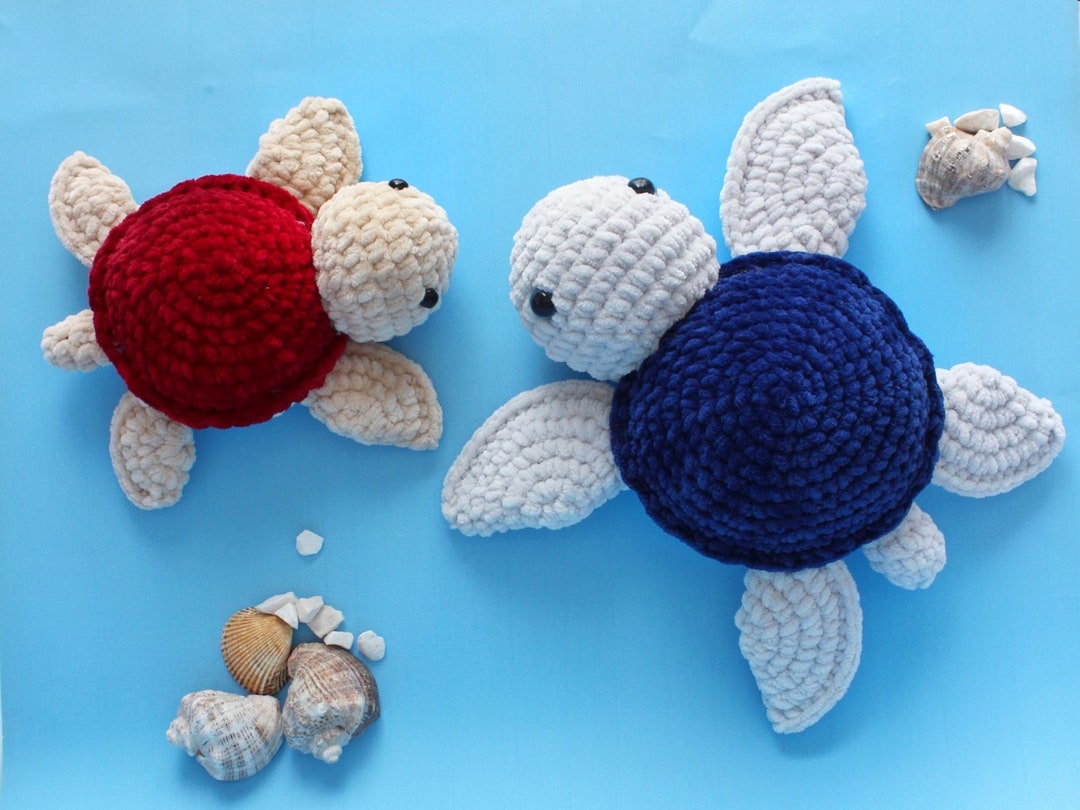Sea Turtle Crochet Patterns Amigurumi Large&mini Sea Turtle Amigurumi ...