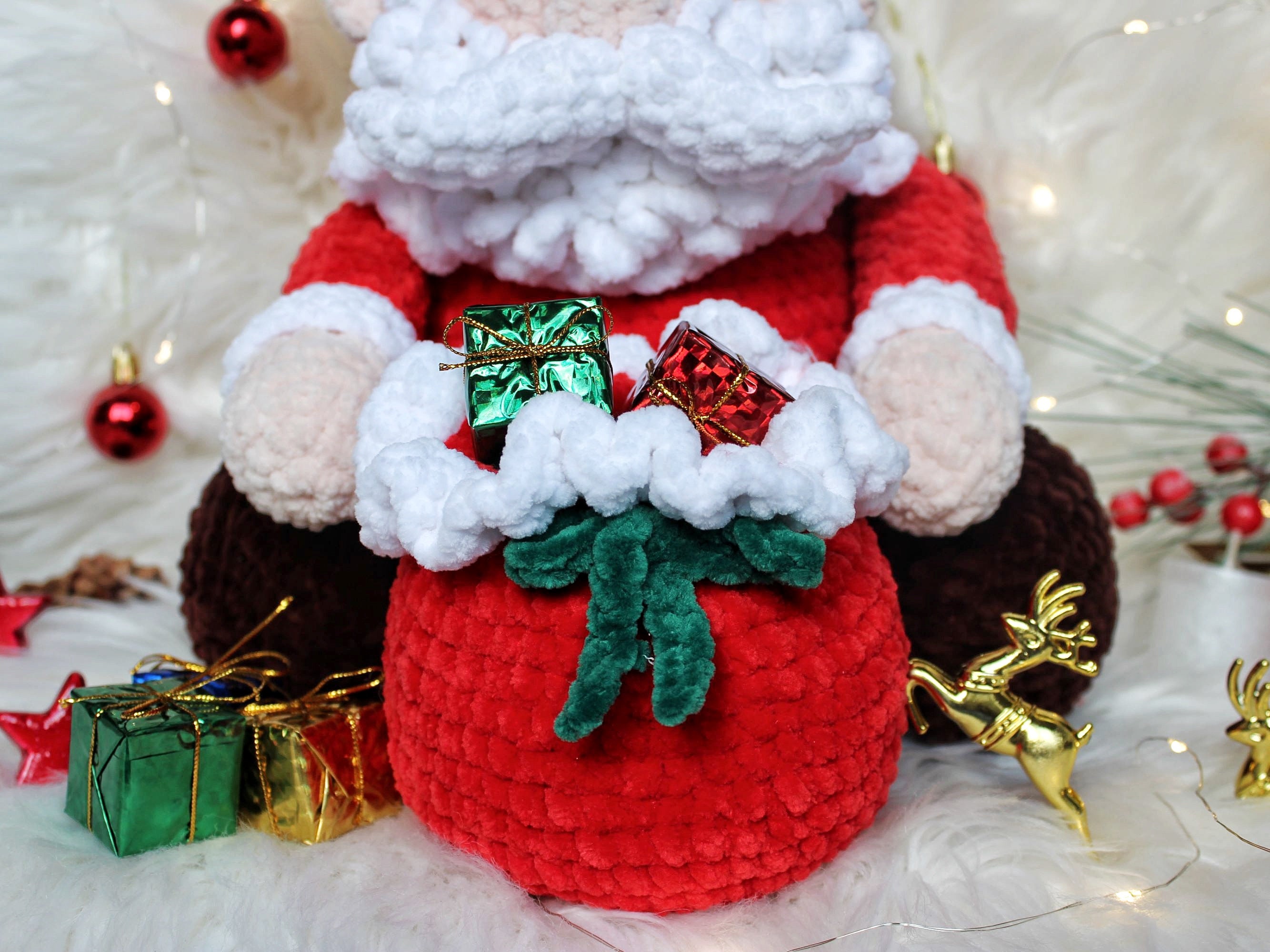 Crochet Pattern Santa Claus, Christmas Santa Clause Amigurumi Pattern ...
