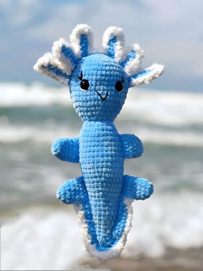 Axolotl Crochet Pattern Cute Axolotl Amigurumi Pattern Pdf - Etsy