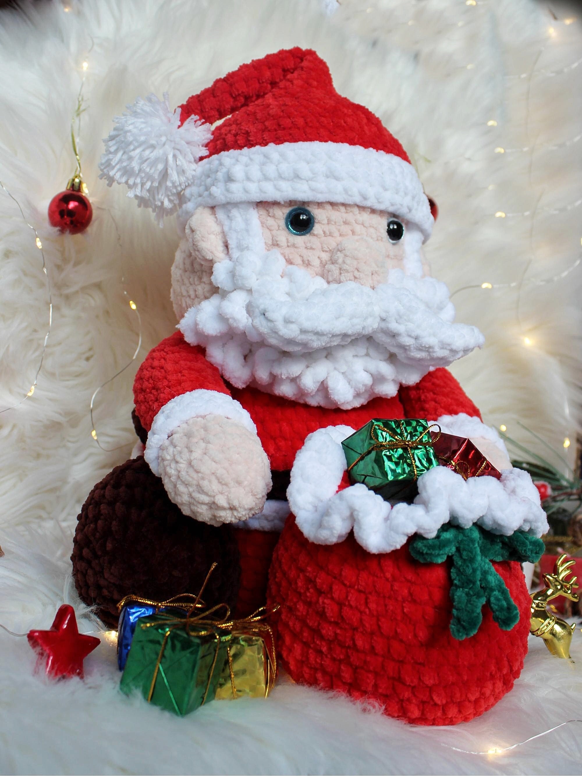 Crochet Pattern Santa Claus, Christmas Santa Clause Amigurumi Pattern ...