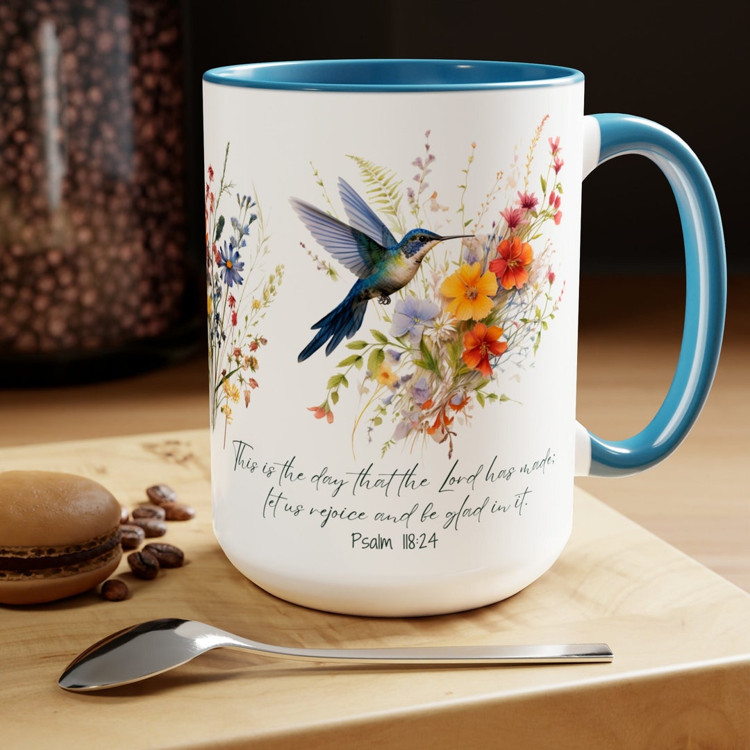 Hummingbird Bible Verse Mug: Christian Scripture Gift - Etsy