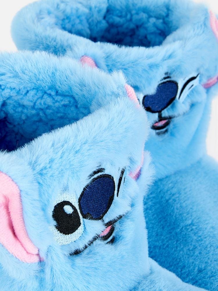 Disneys Stitch Fluffy Slipper Boots - Etsy