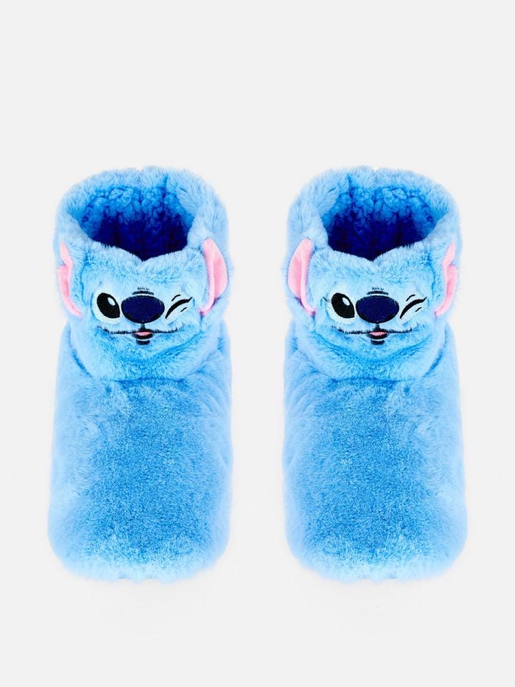 Disneys Stitch Fluffy Slipper Boots - Etsy