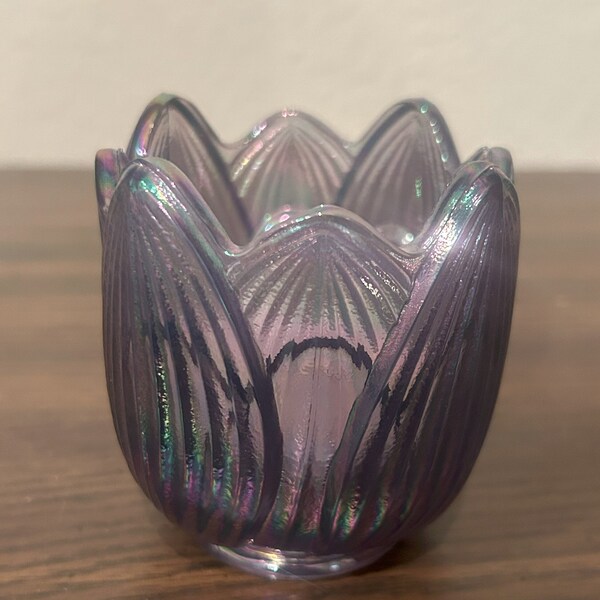 Purple Glass Votive - Etsy