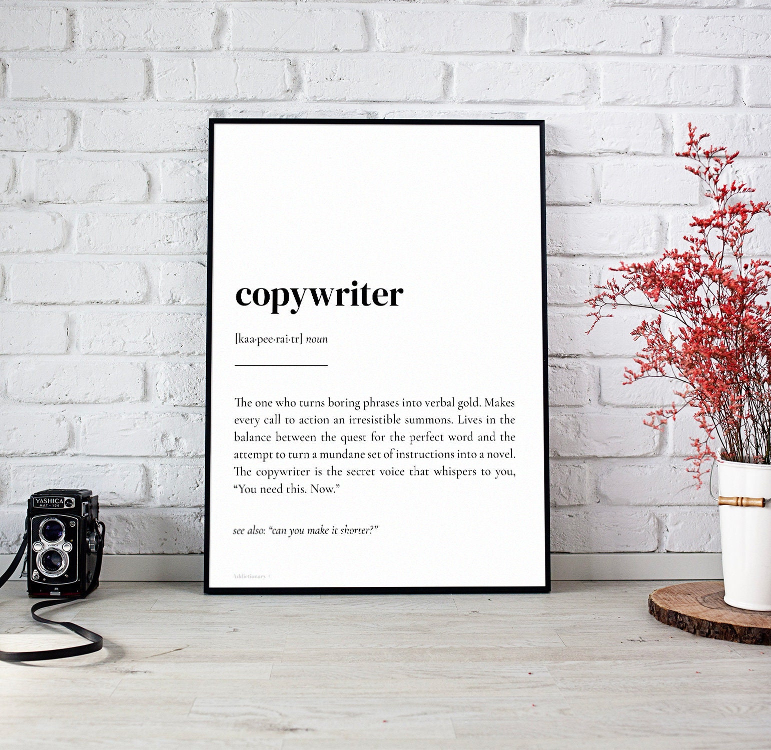 Copywriter Poster Definition, Printable Design / Graphic Wall Art ...