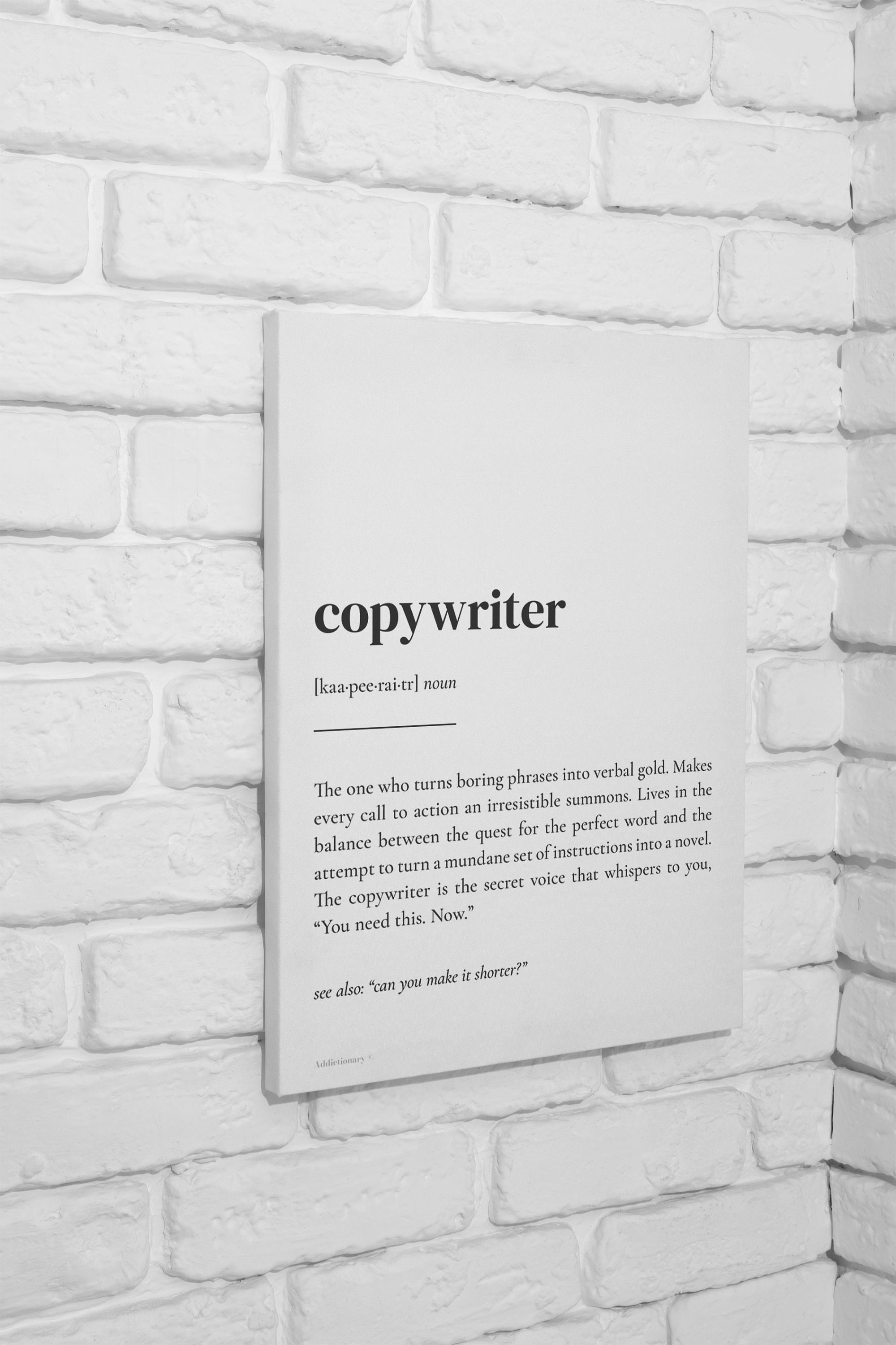 Copywriter Poster Definition, Printable Design / Graphic Wall Art ...