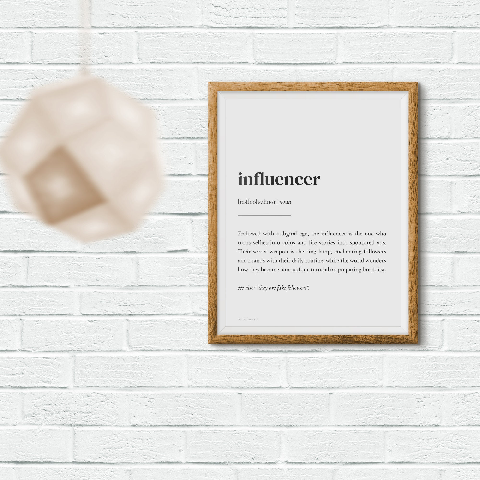Influencer Poster Definition, Printable Design / Influencer Art ...