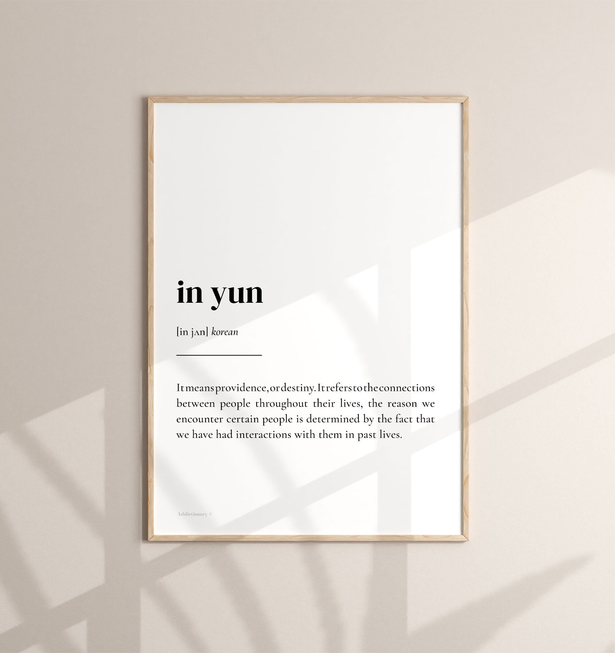 In Yun Printable Definition / Printable Gift, Film Poster Past Lives ...
