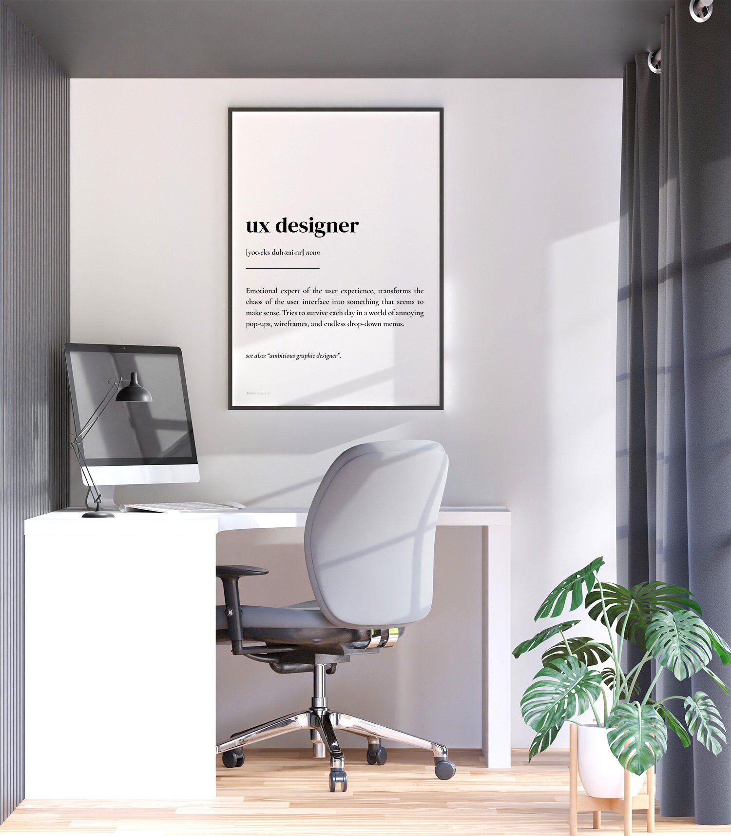 UX Designer Poster Definition, Printable Design / UX/UI Wall Art ...