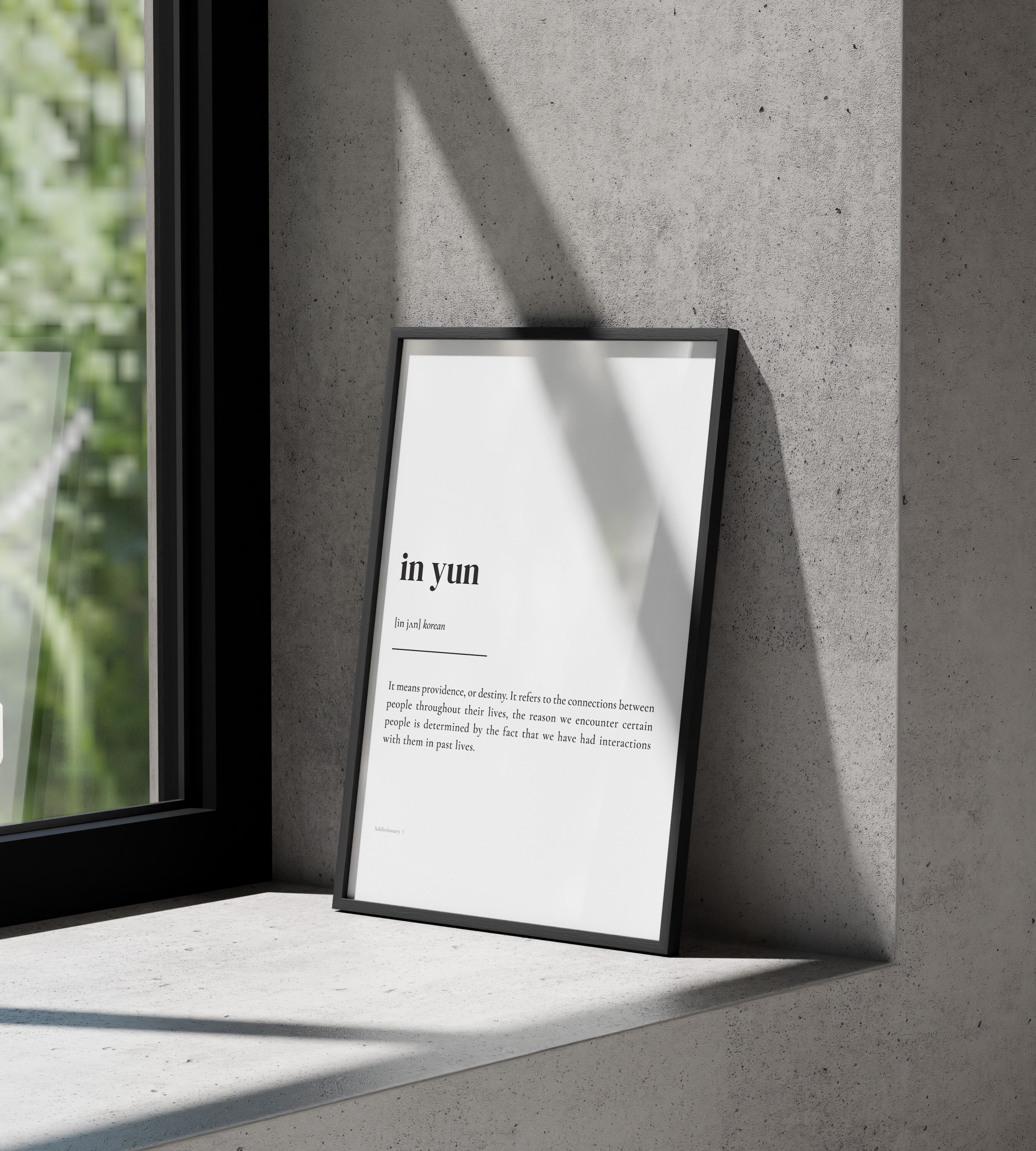 In Yun Printable Definition / Printable Gift, Film Poster Past Lives ...