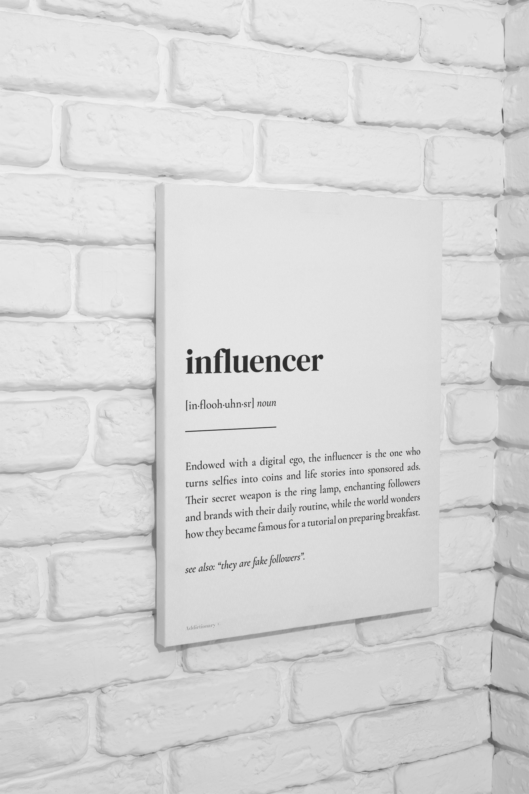 Influencer Poster Definition, Printable Design / Influencer Art ...