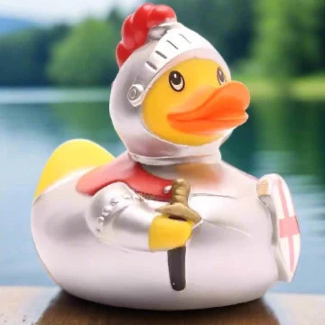 Knight Rubber Duck Cruise Ducks Kids Bath Toys Stress Relief Debugging ...