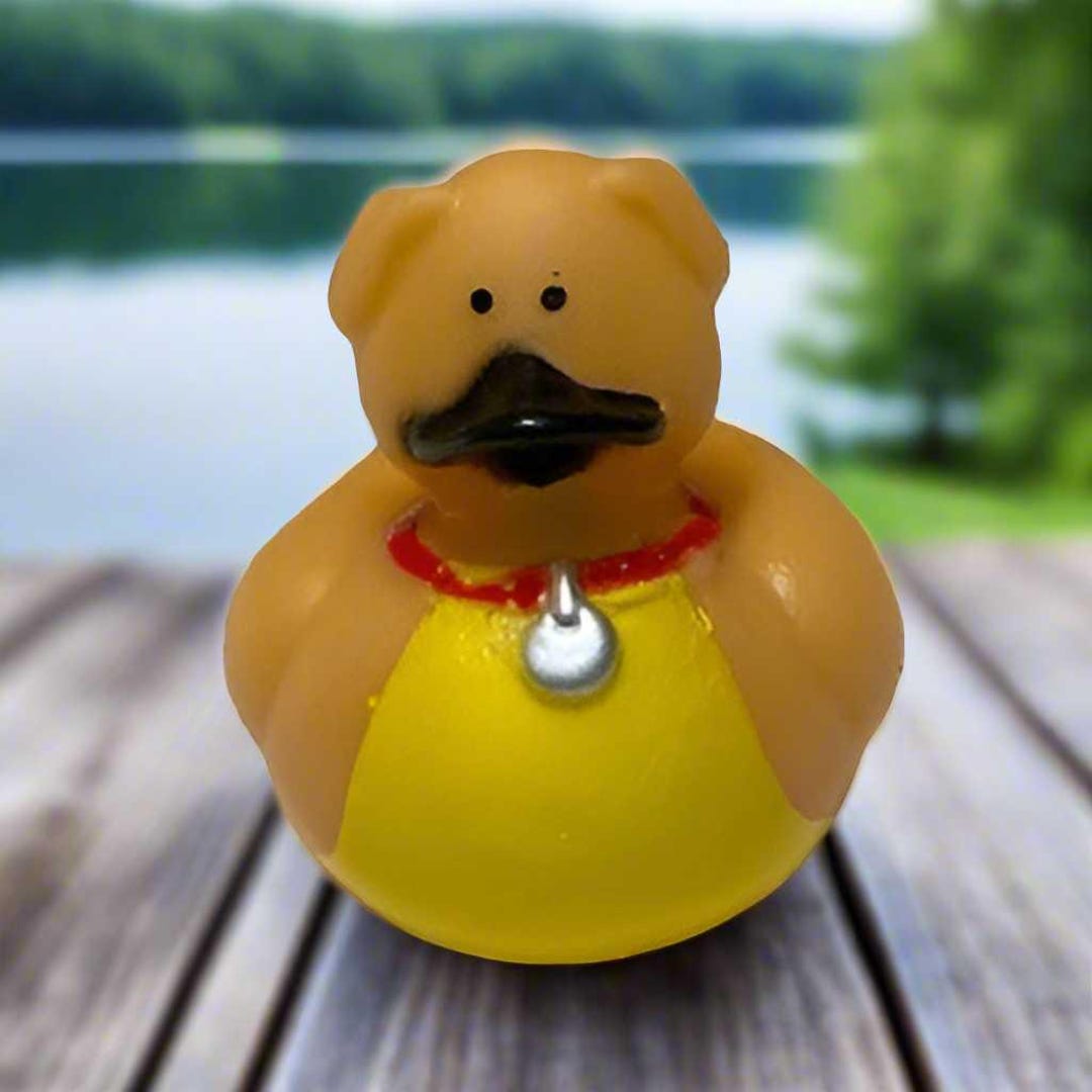 Puppy Golden Rubber Duck Cruise Ducks Kids Bath Toy Stress Relief ...