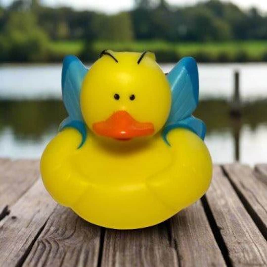 Butterfly Blue Rubber Ducky Cruise Ducks Kids Bath Toys Stress Relief ...