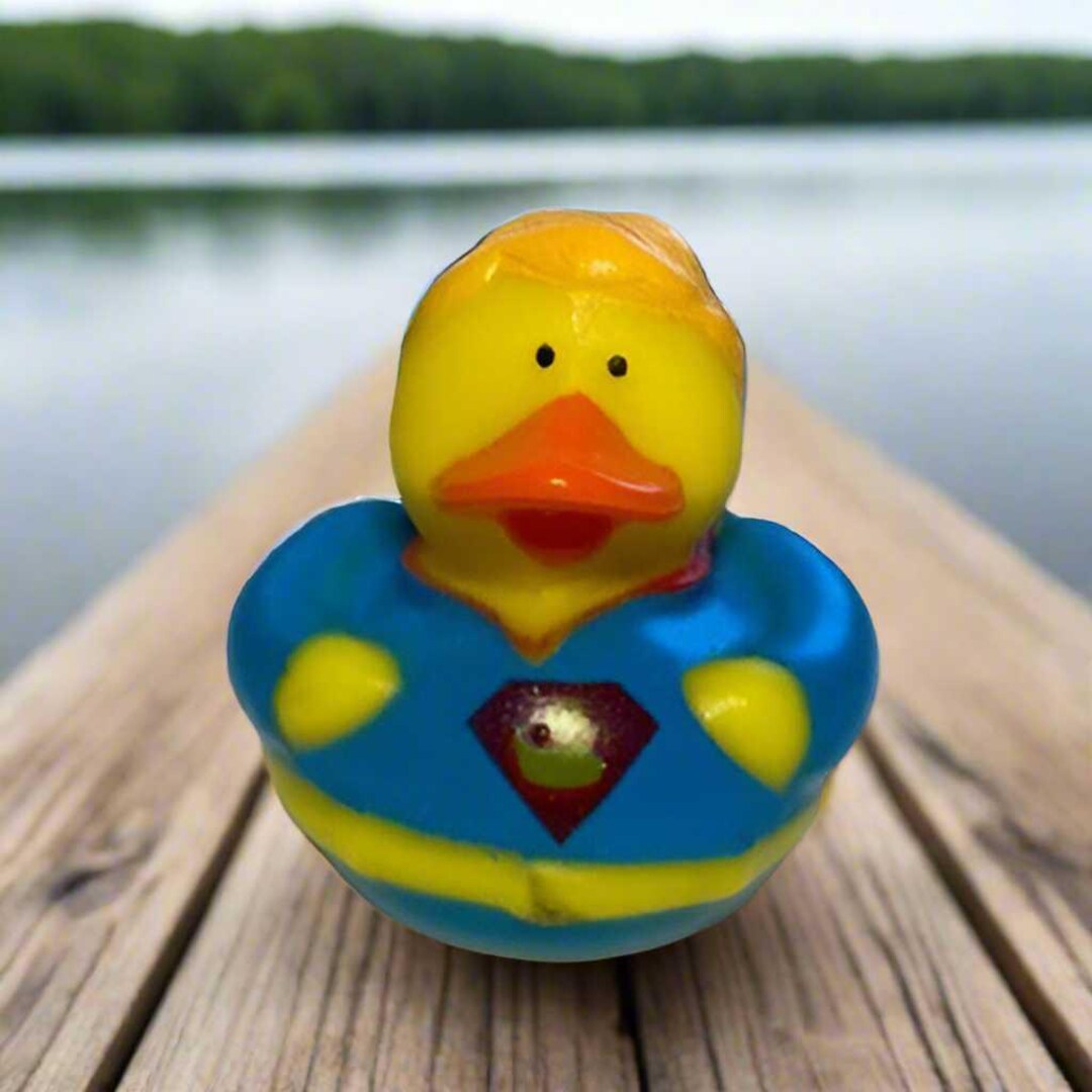Wonder Girl Super Hero Rubber Duck Cruise Ducks Kids Bath Toy Stress ...