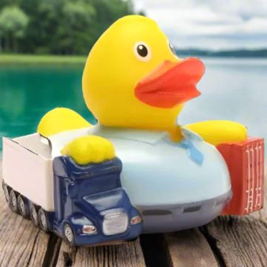 Truckin Rubber Duck Cruise Ducks Kids Bath Toy Stress Relief Debugging ...