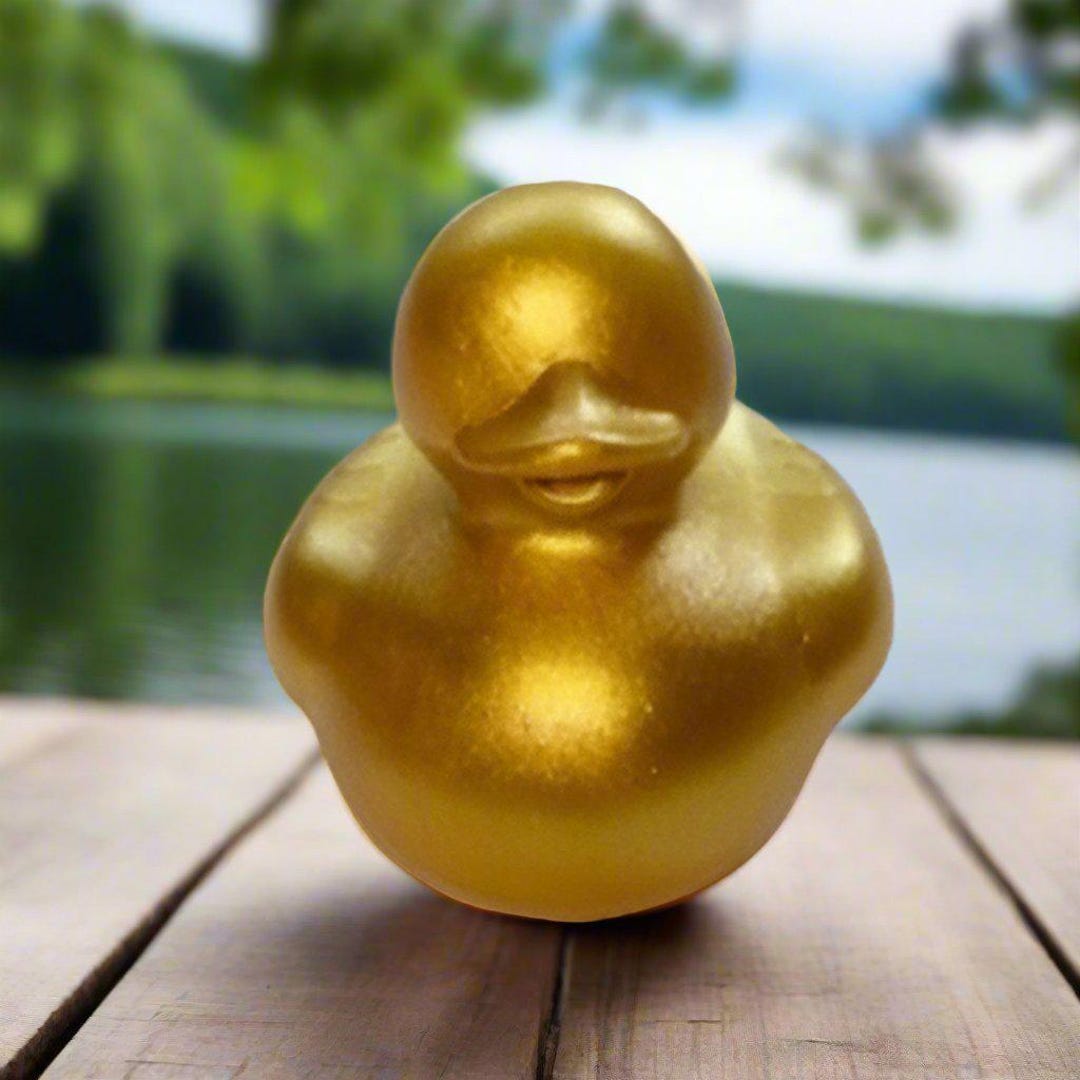 Just Gold Rubber Duck Cruise Ducks Kids Bath Toy Stress Relief ...