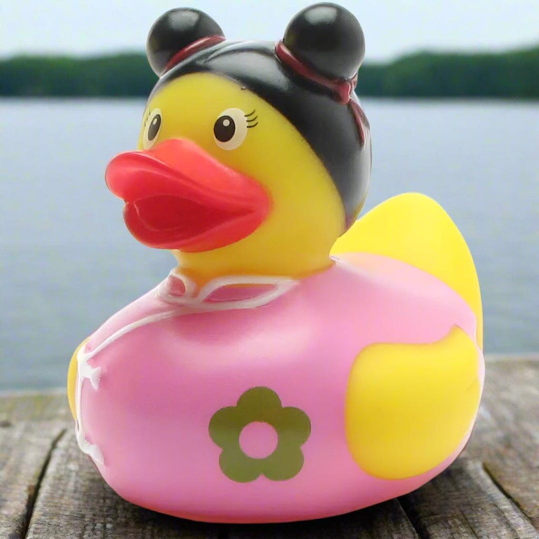 Chinese Rubber Duck Cruise Ducks Kids Bath Toy Stress Relief Debugging ...