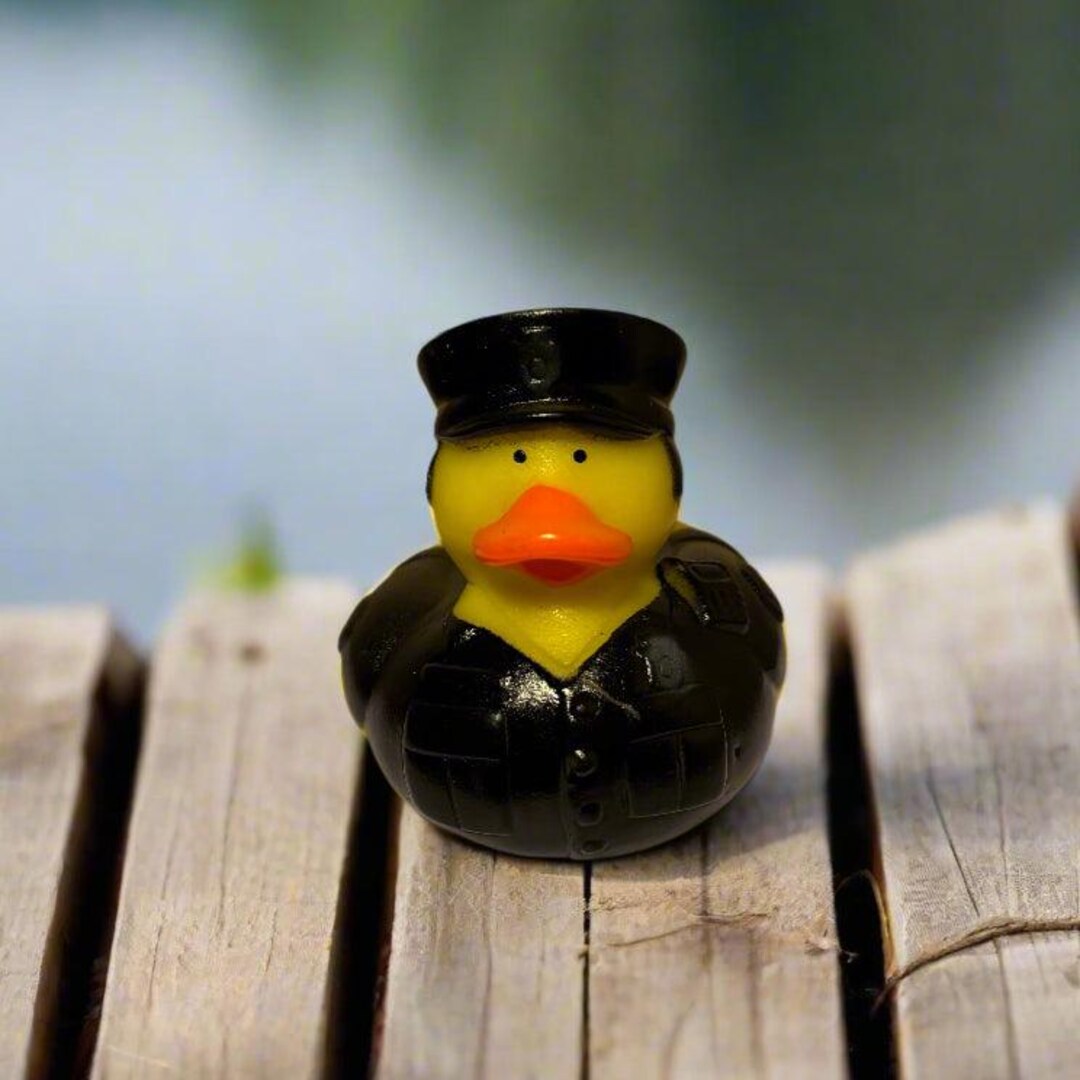 Officer Cop Rubber Duck Cruise Duck Kid Bath Toy Stress Relief ...