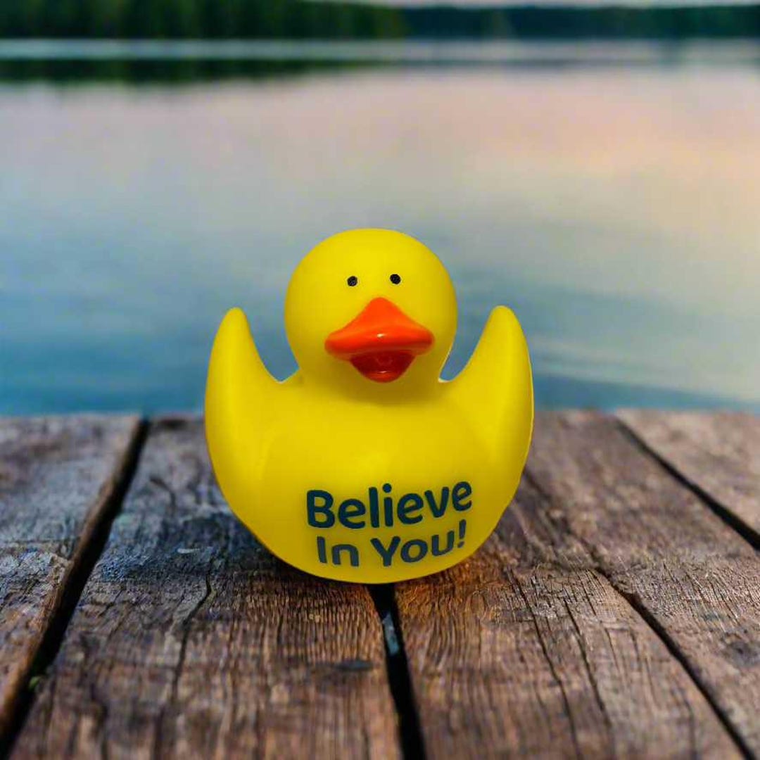 Inspirational Believe in You Rubber Duck Cruise Duck Kid Bath Toy ...