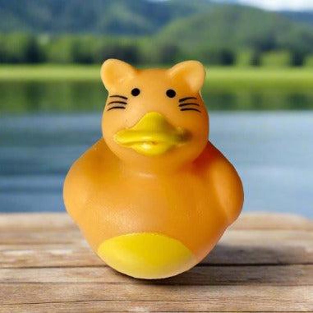 Cat Tabby Rubber Ducky Cruise Ducks Kids Bath Toys Stress Relief ...