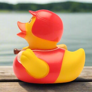 Baseball Rubber Duck Cruise Ducks Kid Bath Toys Stress Relief Debugging ...