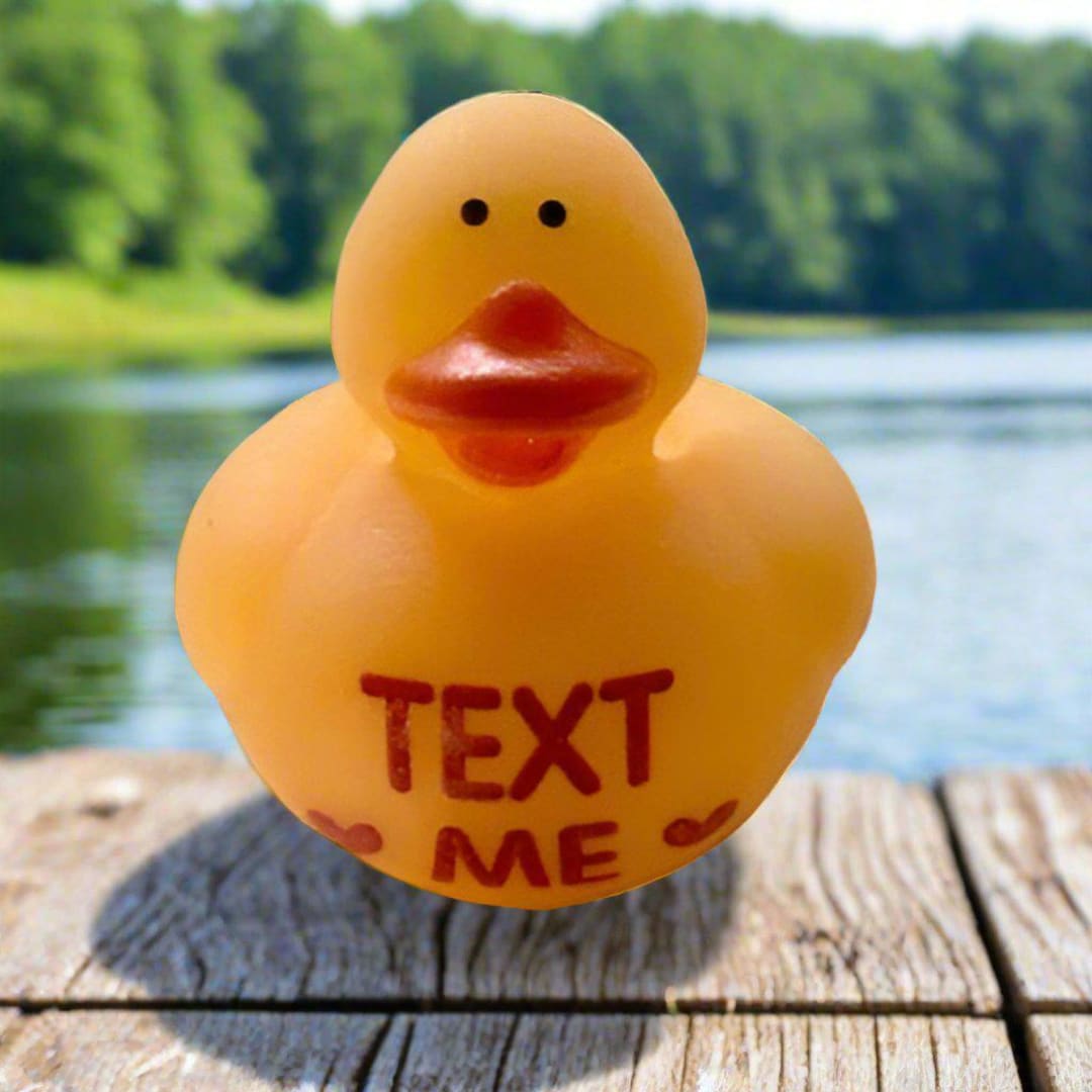 Text Me Valentine Rubber Duck Conversation Heart Cruise Ducks Kids Bath ...