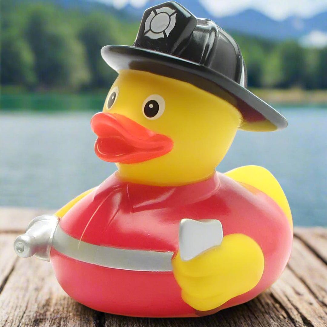 Firefighter First Responder Rubber Duck Cruise Ducks Kids Bath Toy ...