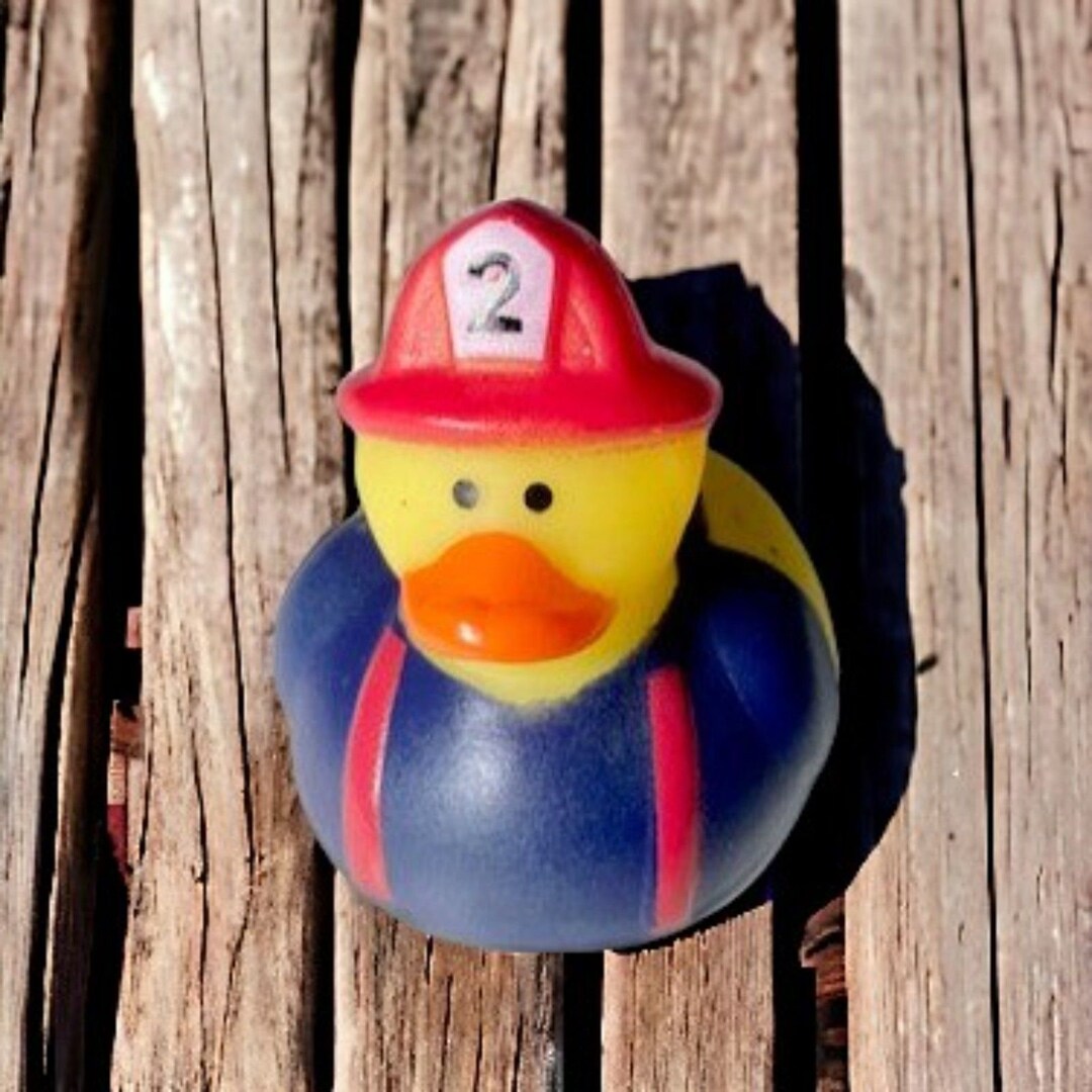 Firefighter Big Red Rubber Duck Cruise Ducks Kid Bath Toy Stress Relief ...