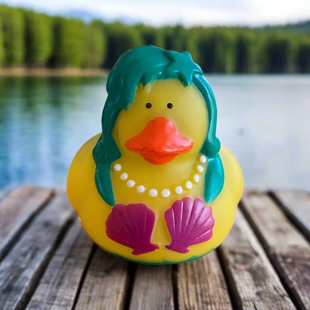 Mermaid Starfish Rubber Duck Cruise Ducks Kids Bath Toy Stress Relief ...
