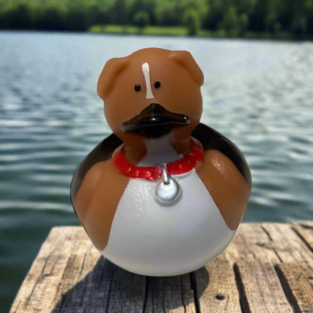 Puppy Fido Rubber Duck Cruise Ducks Kids Bath Toy Stress Relief ...