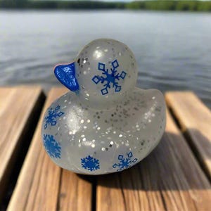 Snowflake Rubber Duck Cruise Ducks Kids Bath Toy Stress Relief ...