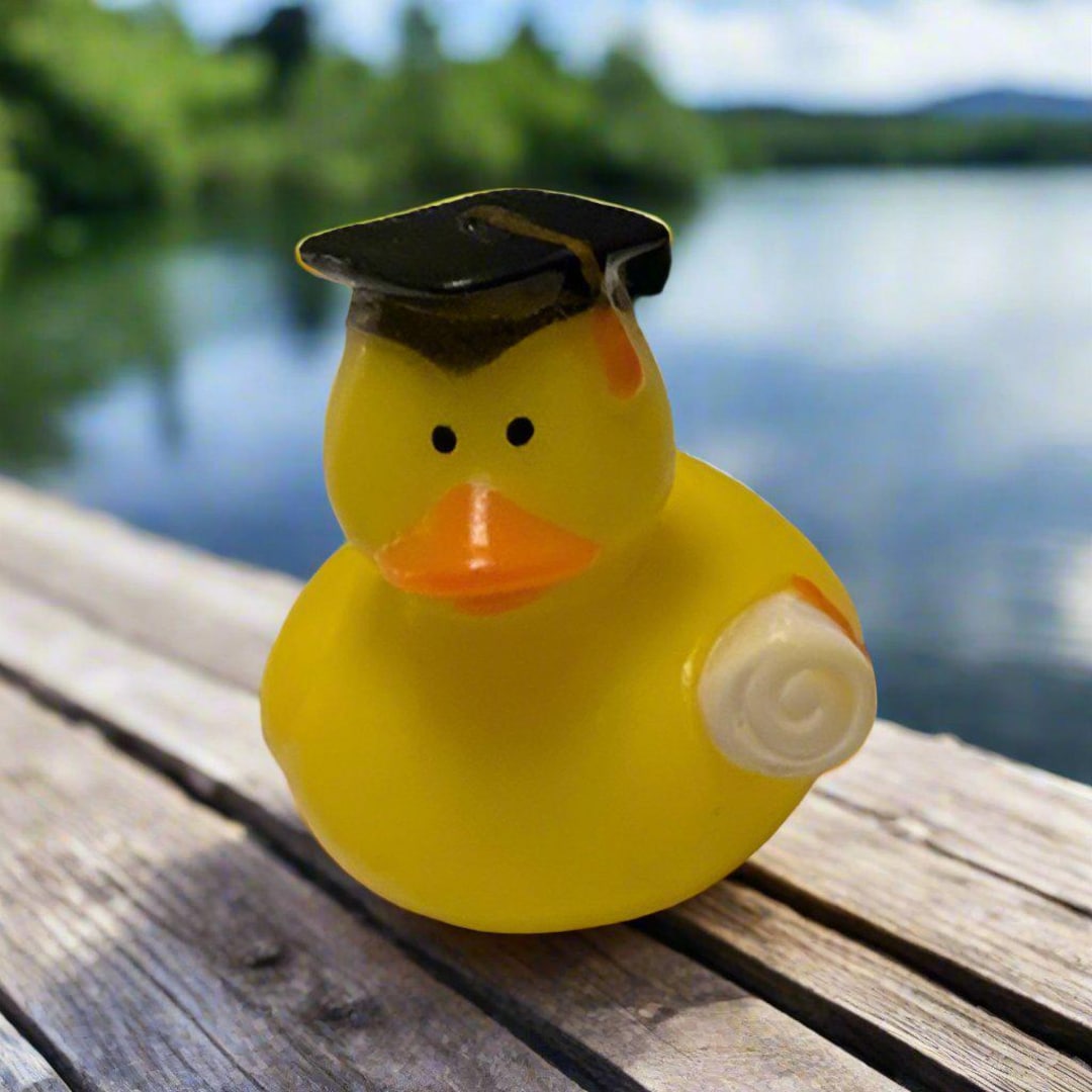 Graduation Scholar Rubber Duck Cruise Ducks Kids Bath Toy Stress Relief ...