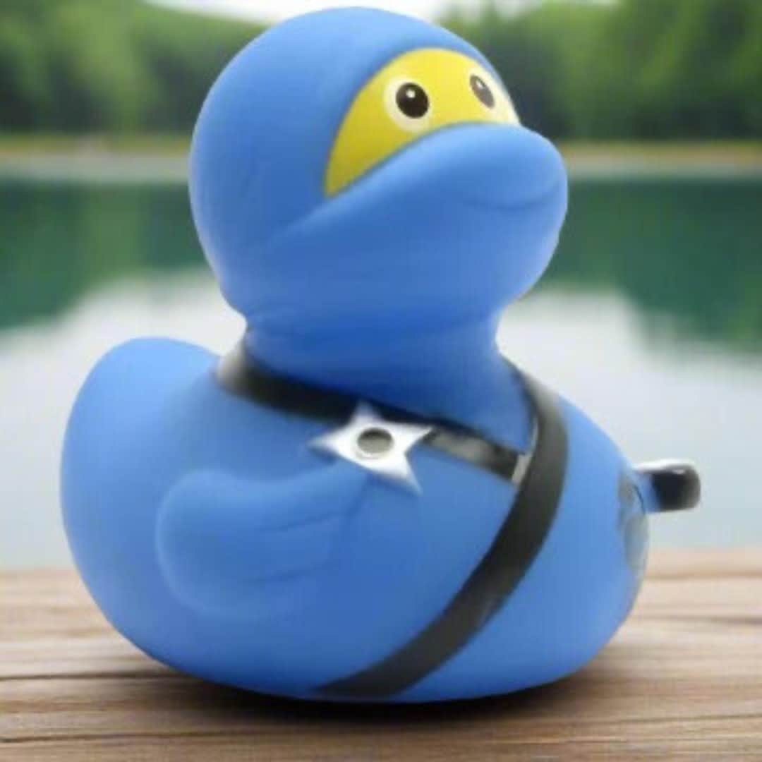 Ninja Rubber Duck Cruise Duck Kids Bath Toy Stress Relief Debugging ...