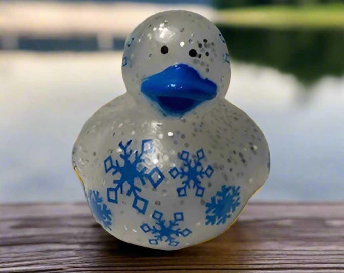 Snowflake Rubber Duck Cruise Ducks Kids Bath Toy Stress Relief ...