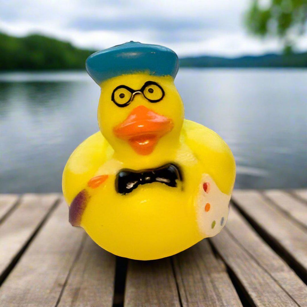 Painter Renoir Rubber Duck Cruise Ducks Kids Bath Toy Stress Relief ...