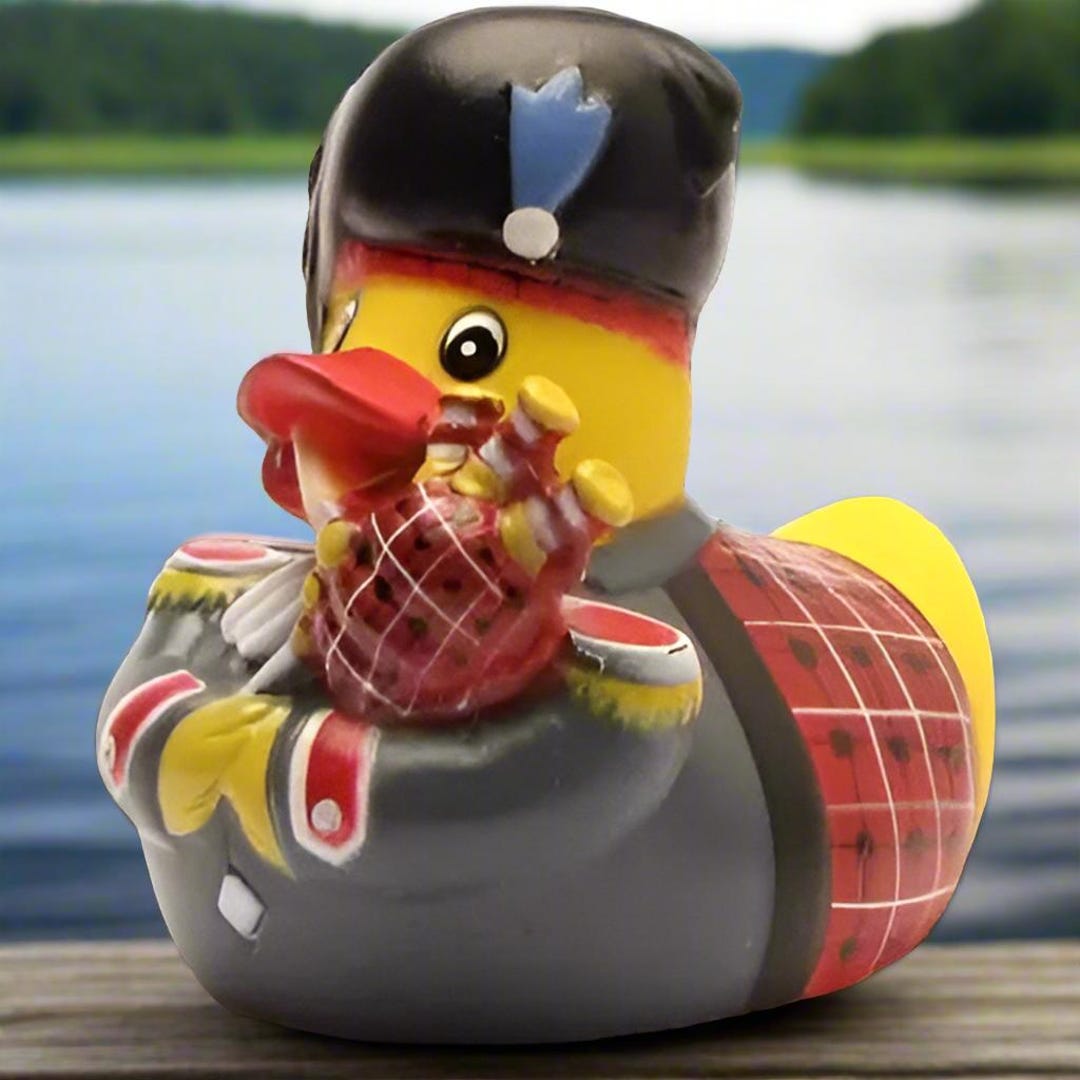 Scottish Bagpipe Rubber Duck Cruise Ducks Kids Bath Toy Stress Relief ...