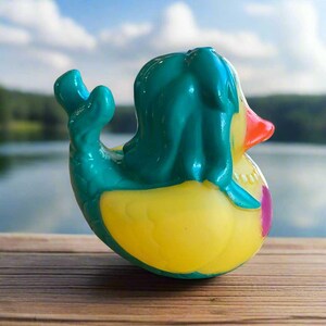 Mermaid Blue Rubber Duck Cruise Ducks Kids Bath Toy Stress Relief ...