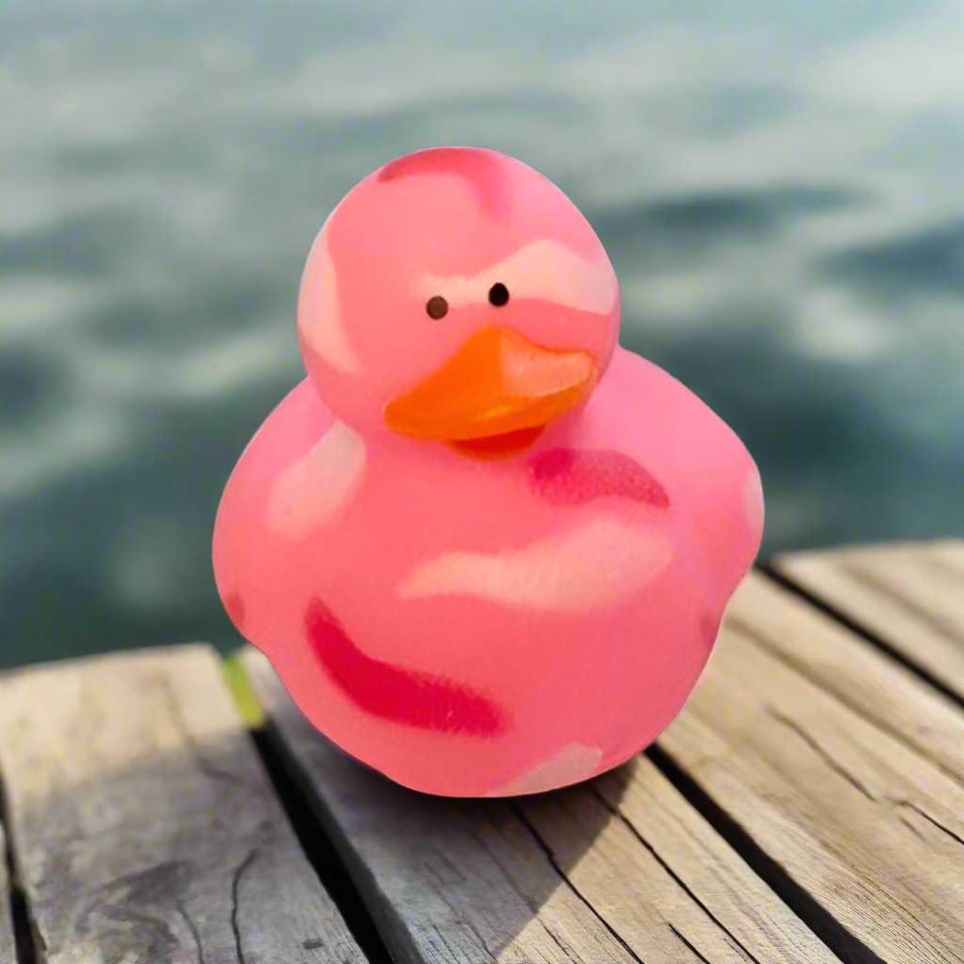Camouflage Pink Rubber Duck Cruise Ducks Kids Bath Toys Stress Relief ...