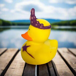 Princess Fairy Purple Rubber Duck Cruise Ducks Kids Bath Toy Stress ...