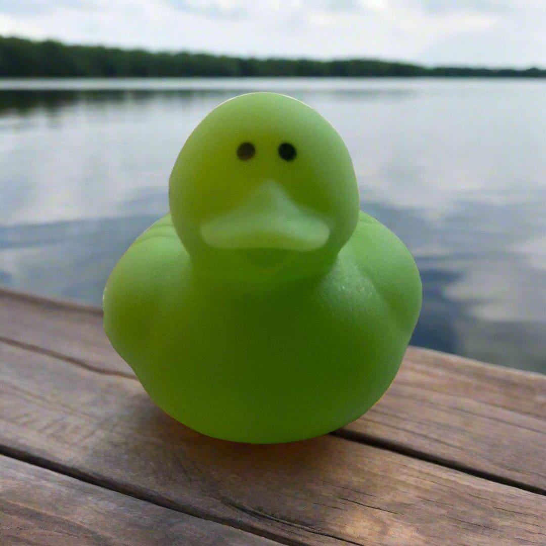 Green Rubber Duck Cruise Ducks Kids Bath Toy Stress Relief Debugging ...