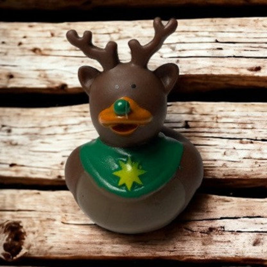 RARE Green-nosed Reindeer Rubber Duck Jeep Ducks Cruise Ducks Ducky ...