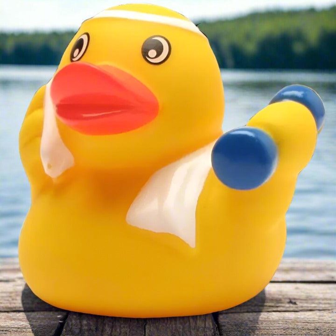Fitness Rubber Duck Cruise Ducks Kids Bath Toy Stress Relief Debugging ...