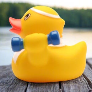 Fitness Rubber Duck Cruise Ducks Kids Bath Toy Stress Relief Debugging ...
