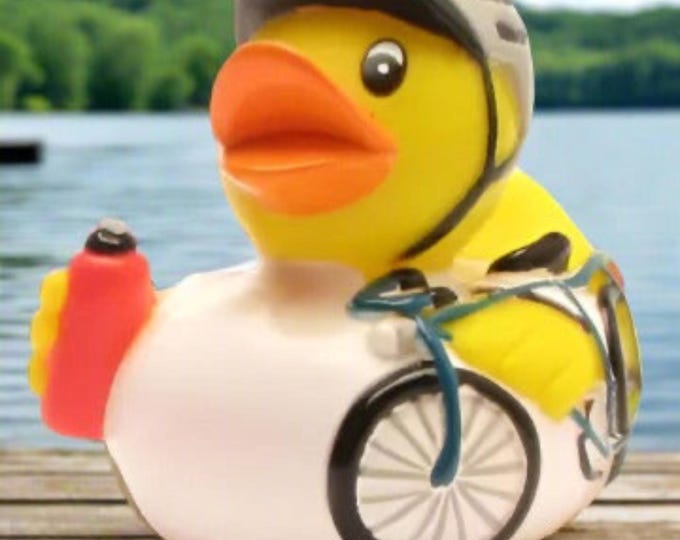 Cyclist Rubber Ducky Cruise Ducks Kids Bath Toys Stress Relief ...