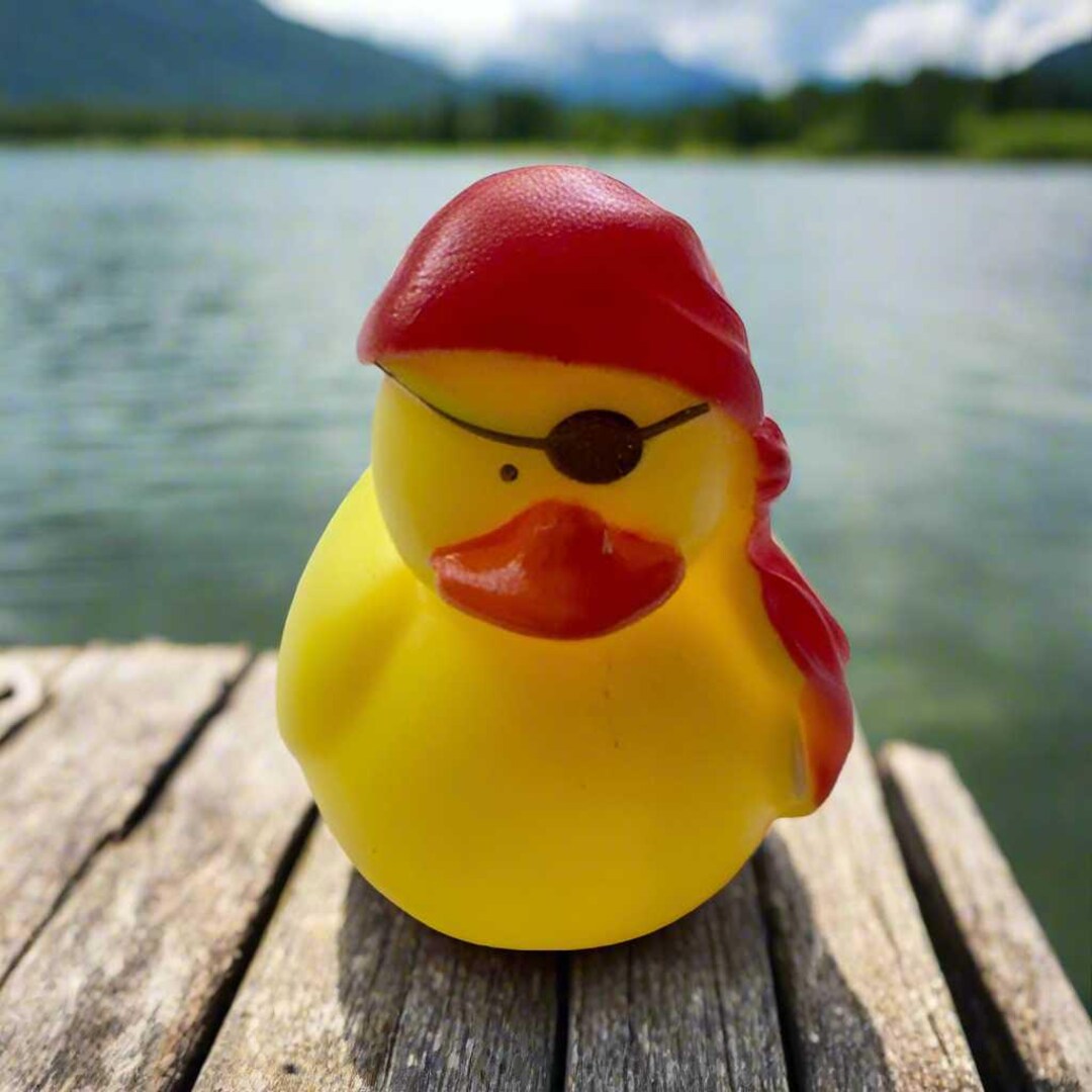 Pirate Red Rubber Duck Cruise Duck Kid Bath Toy Stress Relief Debugging ...