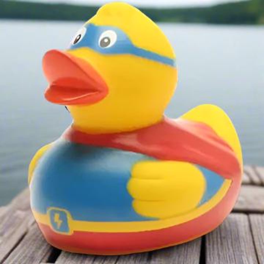 Super Hero Rubber Duck Cruise Ducks Kids Bath Toy Stress Relief ...